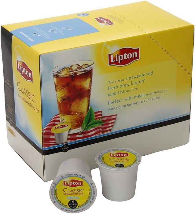 Lipton K-Cup Portion Pack for Keurig Brewers, Classic Unsweetened Iced ...
