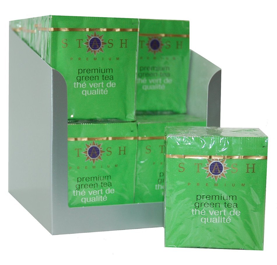 Stash Tea Ginger Peach Green Tea, 10 Count Tea Bags in Foil (Pack of 12 ...