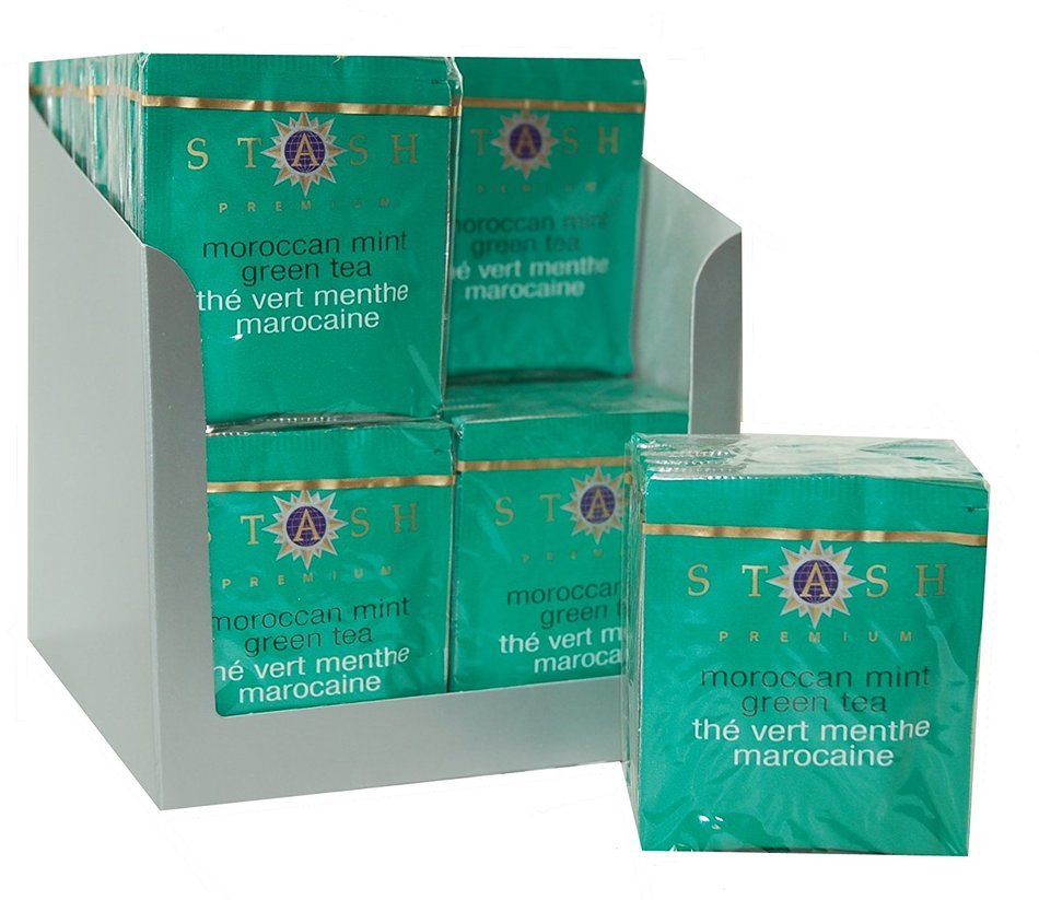 Stash Tea Ginger Peach Green Tea, 10 Count Tea Bags in Foil (Pack of 12 ...