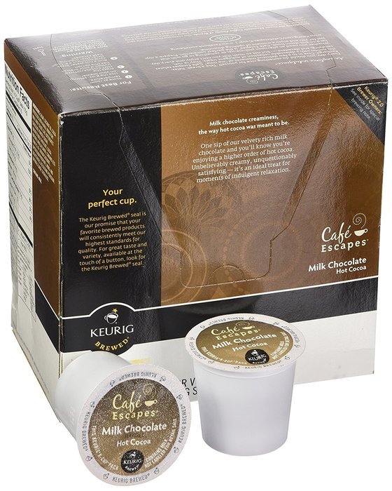 Cafe Escapes Milk Chocolate Hot Cocoa Keurig K-Cups, 16 Count N2 free ...