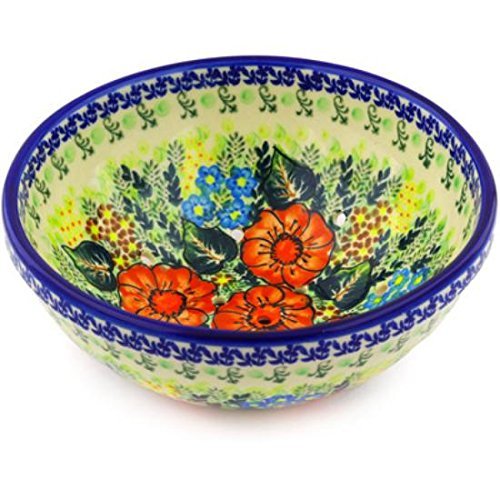 Ceramika Bona H2513G Polish Pottery Ceramic Colander Hand Painted, 9 ...