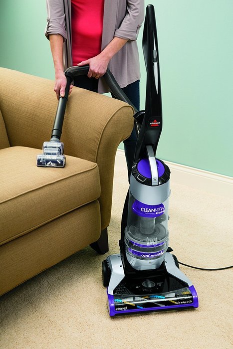 BISSELL CleanView Deluxe Rewind Bagless Upright Vacuum with Reach, 1322 ...