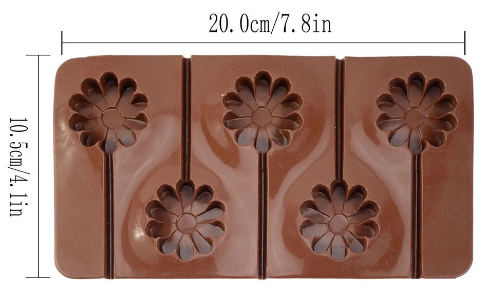 2pcs Silicone Non Stick DIY Cake Bread Mold Chocolate Jelly Candy ...