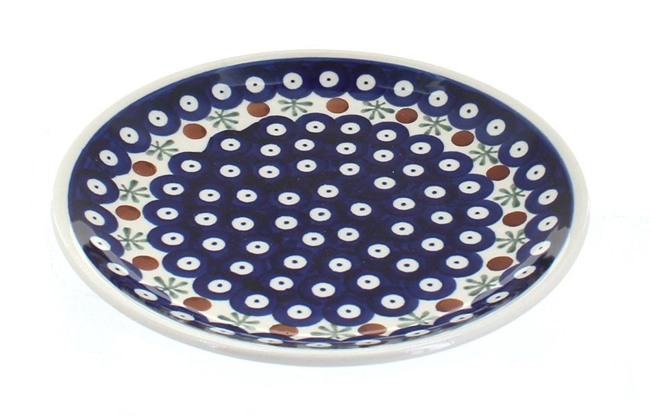 Polish Pottery Nature Dessert Plate free image download