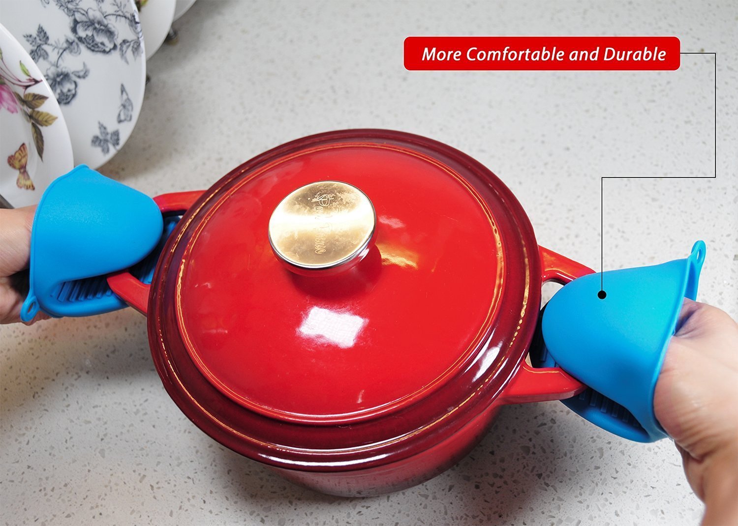 Kingree Silicone Kitchen Utensil Set, Stainless Steel Large Cooking ...