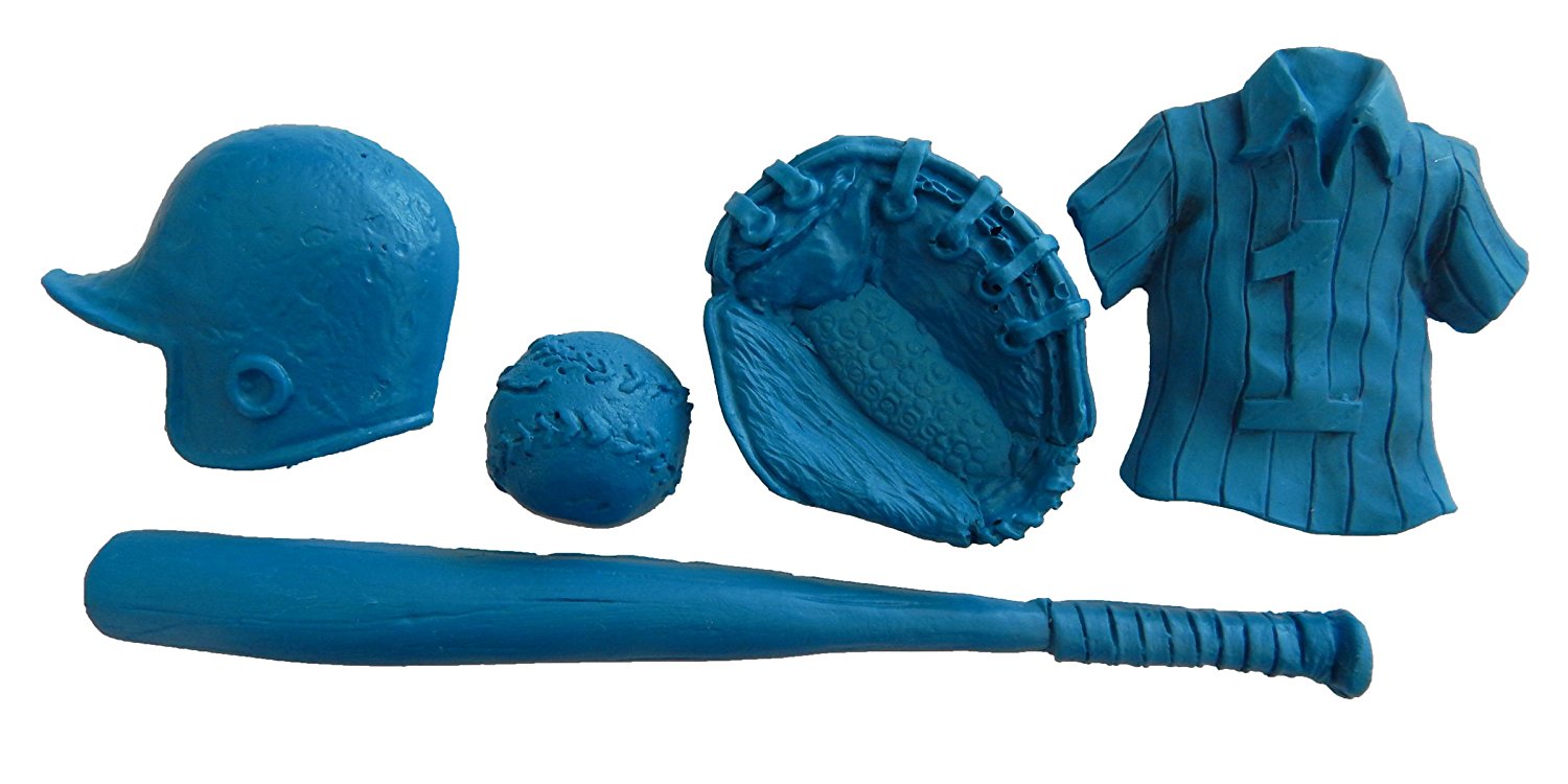 Silicone Molds Cake Decorating Fondant Gompaste Supply Baseball Game ...