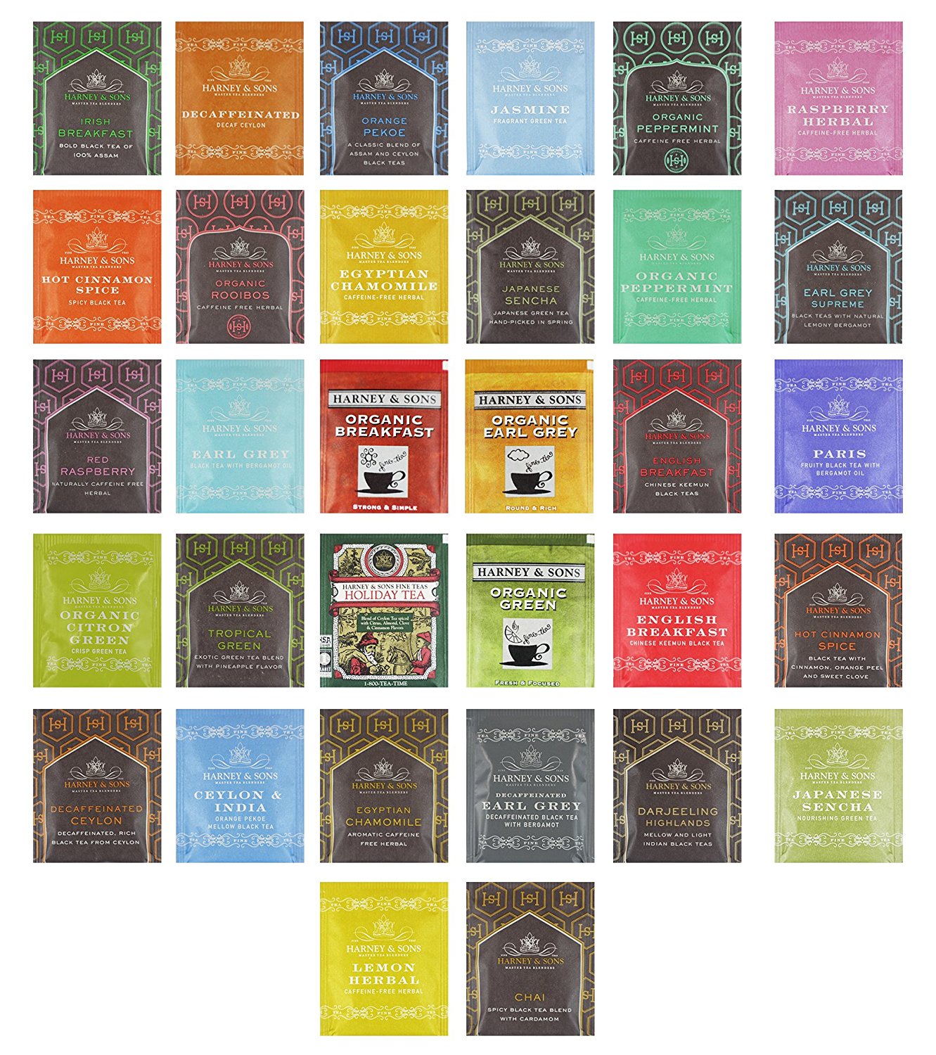 Custom VarieTea Harney & Sons Tea Bags Assortment Includes Mints (40 ...