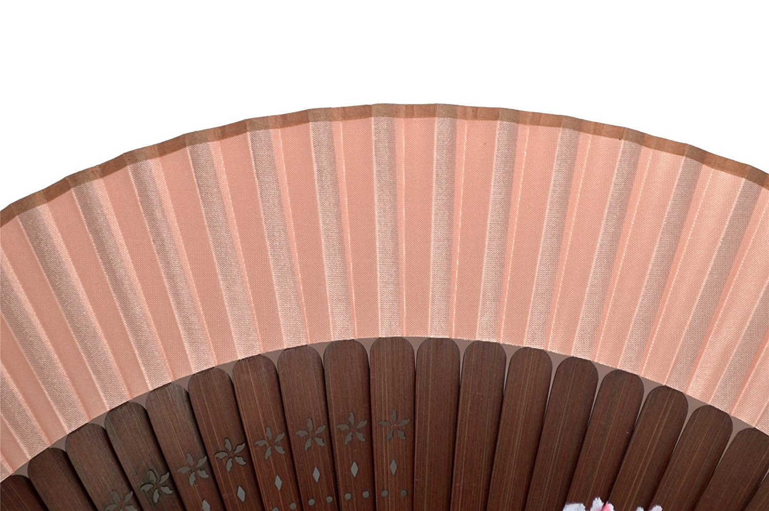 TANG DYNASTY(TM) Black Japanese Silks Hand Fan Hand Painting Flower ...