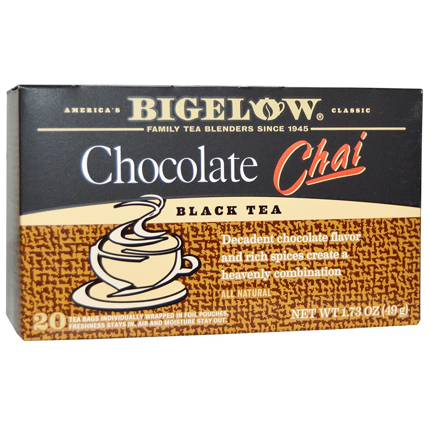 BIGELOW TEA CHAI CHOCOLATE, 20 BG free image download