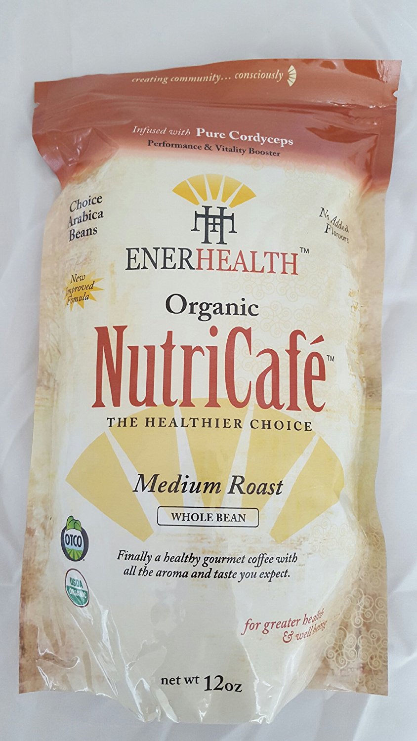 Enerhealth NutriCafe Premium Gourmet Organic Whole Bean Roasted ...