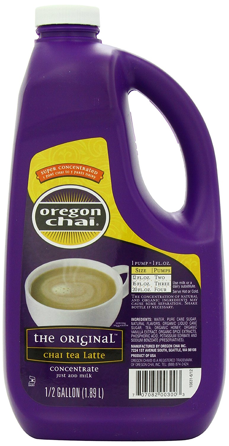 Oregon Chai Original Chai Tea Latte Concentrate, 64 Ounce Jug free ...