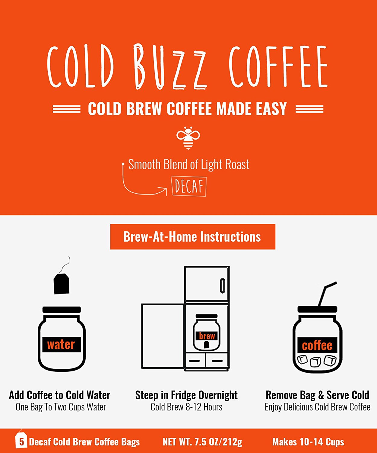 Cold Buzz Coffee (Medium) - Cold Brew Iced Coffee Packs N3 free image ...