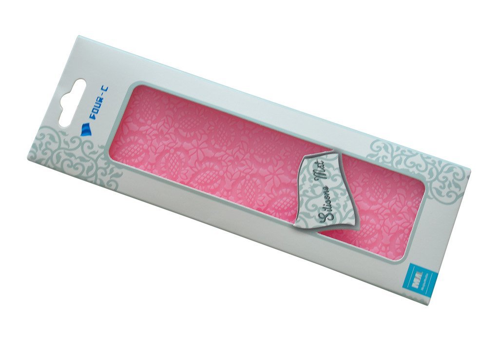 FOUR-C Baking Tools Embossing Lace Mat Silicone Cake Mold for ...