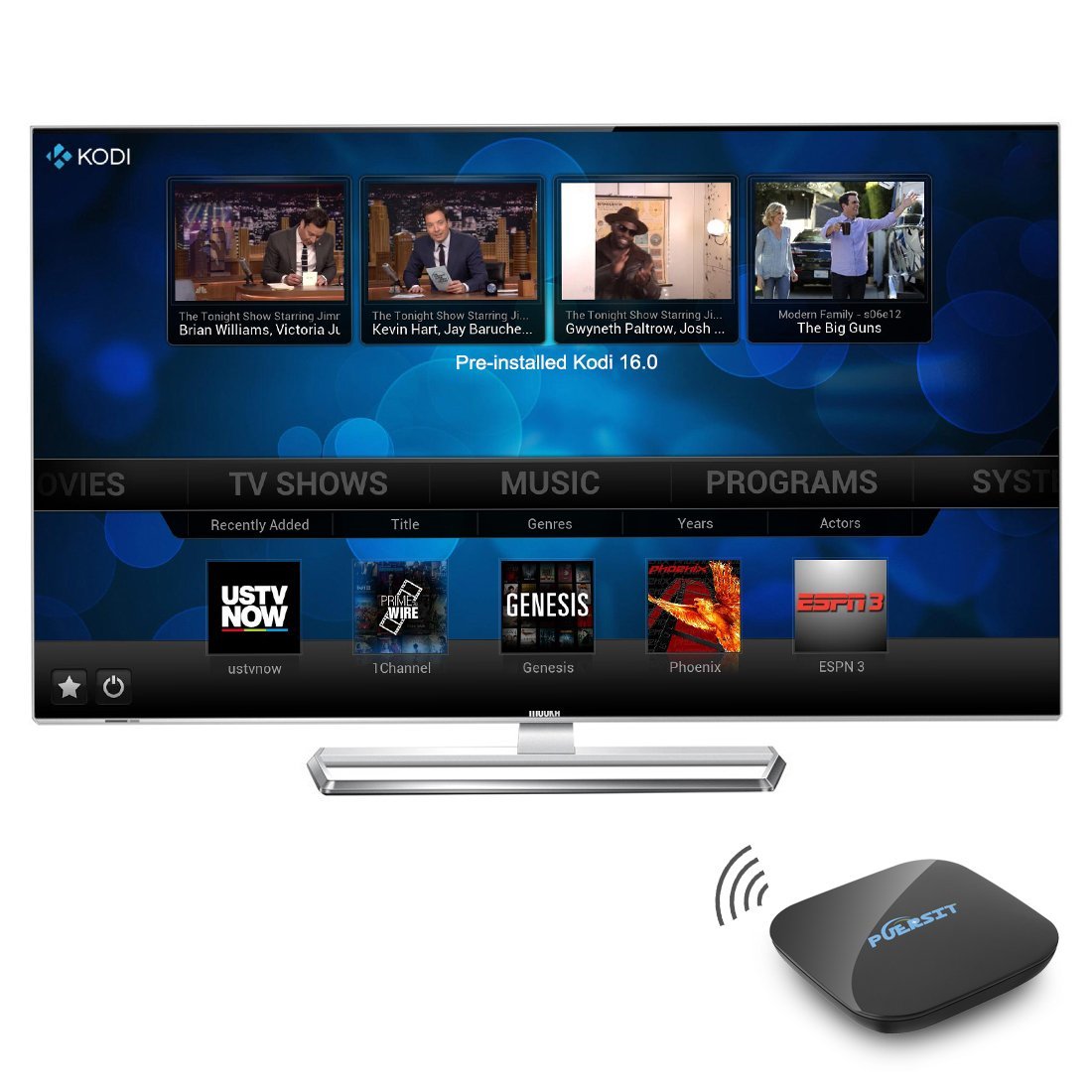 Puersit Q-Box Android TV Box [2GB/16GB] Amlogic S905 Ultra 4K HD Quad ...