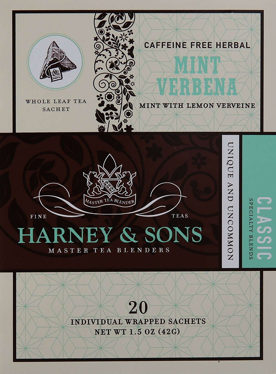 Harney and Sons Mint Verbena Tea, 20 Count (Pack of 6) N4 free image ...