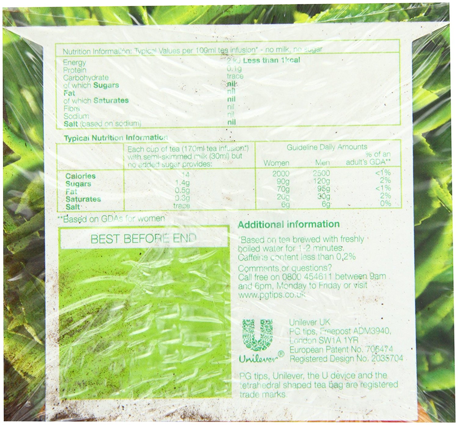 PG Tips Decaf 40 Ct Tea Bags - 2 Pack N6 free image download