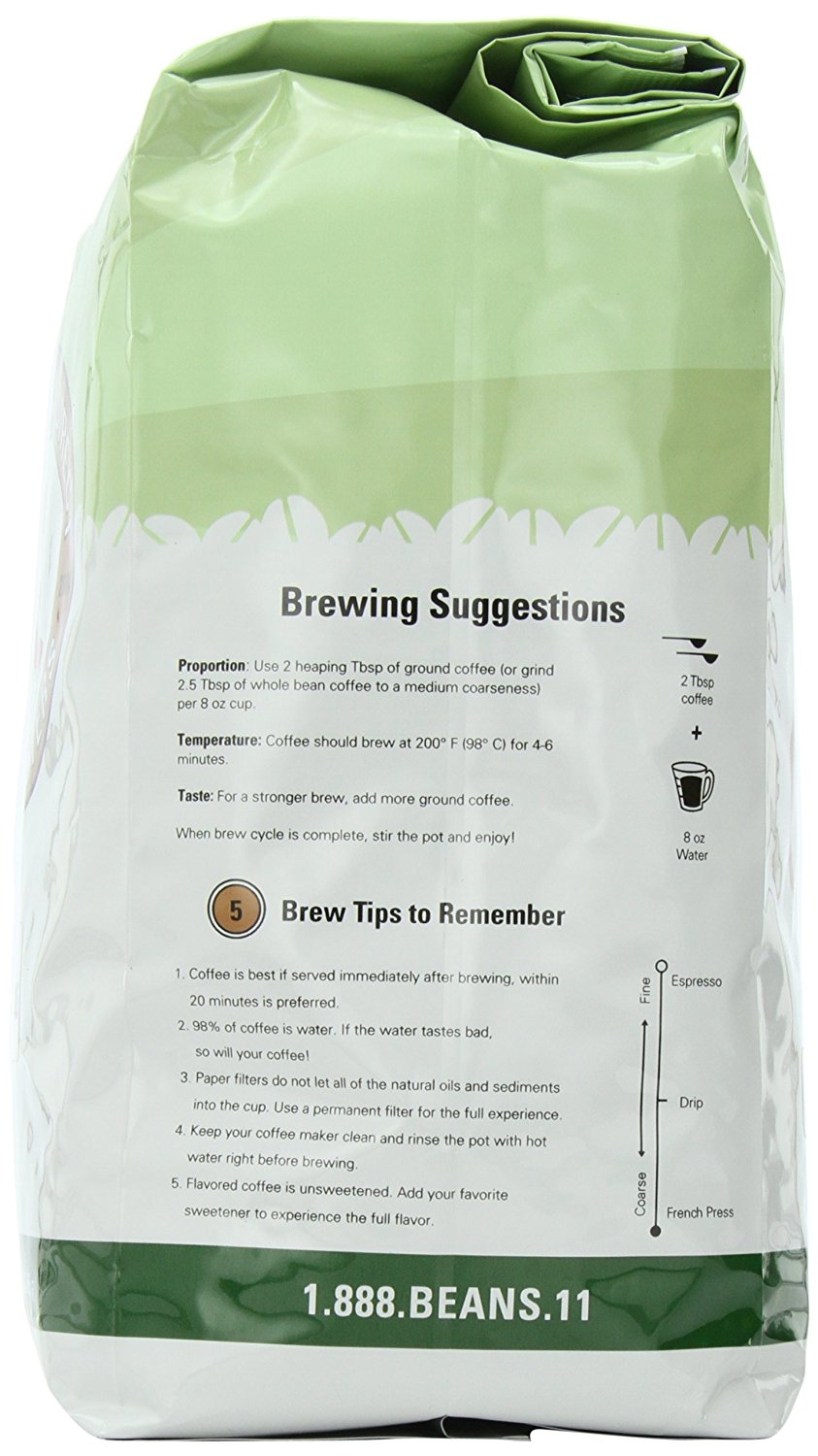 Coffee Bean Direct Hazelnut Flavored, Whole Bean Coffee, 5-Pound Bag ...