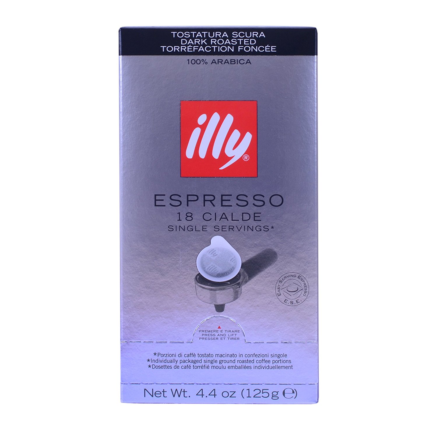 Illy Espresso Coffee ESE Pods Variety Pack (Dark Roast, 18 Count ...