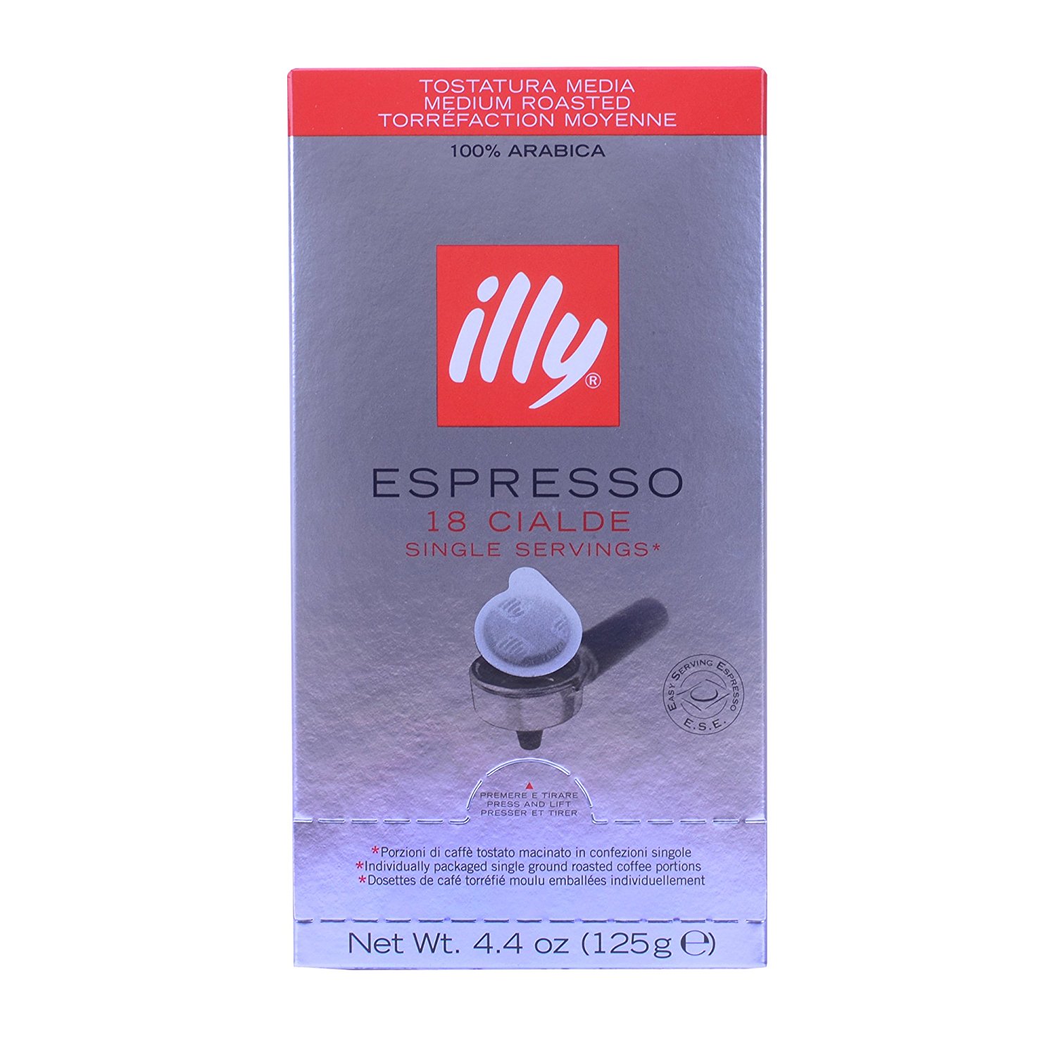 Illy Espresso Coffee ESE Pods Variety Pack (Dark Roast, 18 Count ...
