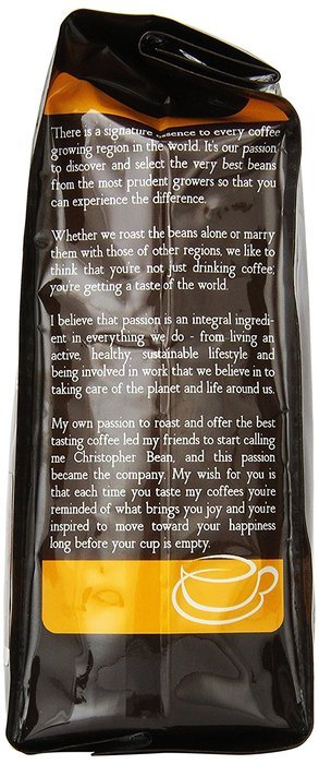 Christopher Bean Coffee Decaffeinated Flavored Ground Coffee, Caramel ...