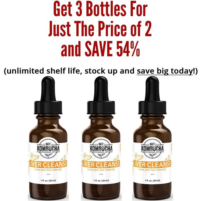 Kombucha Liver Cleanse Tea Liquid Tonic - Liver Detox Cleansing Herbs ...