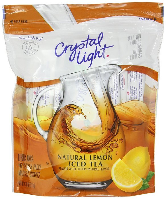 Crystal Light Ice Tea, Natural Lemon, 16 Count free image download
