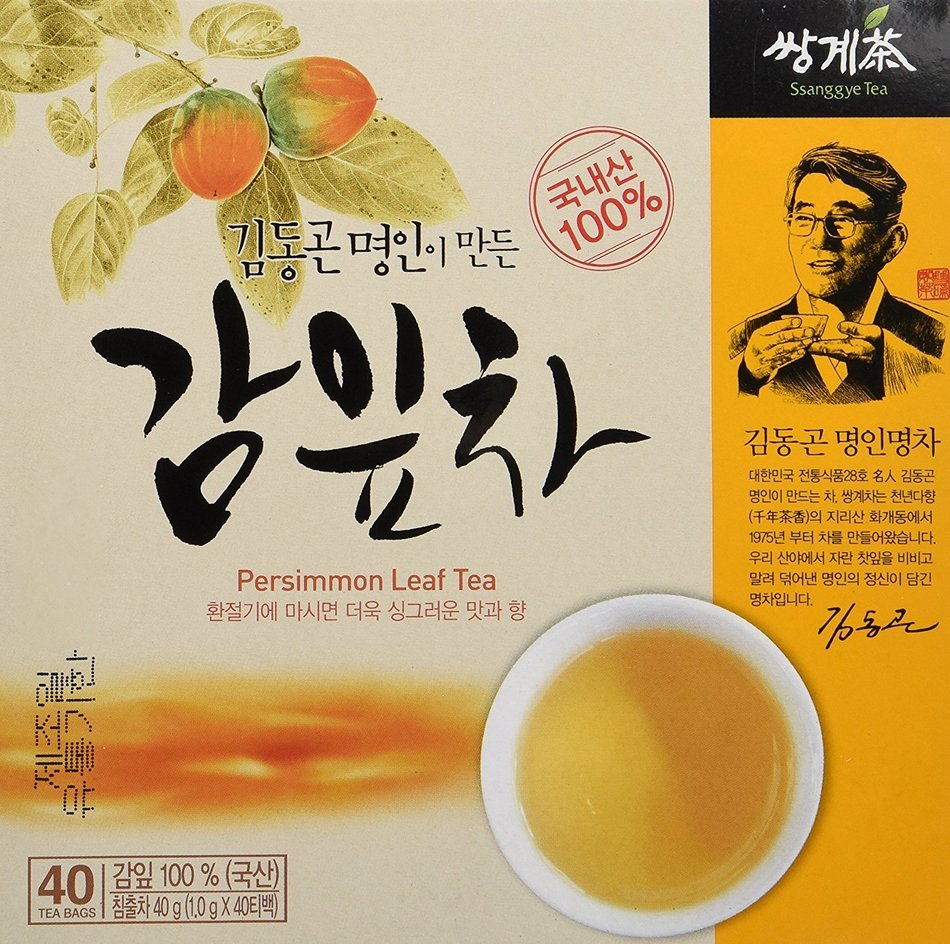 [HEALTH TEA] Korea Food Persimmon Leaf Tea 1.0g X 40 Tea Bags 감잎차 감잎 ...
