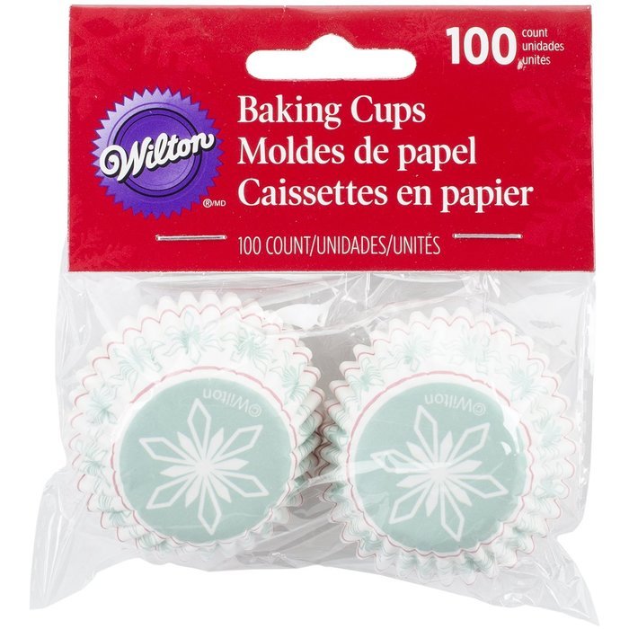 Wilton Snowflake Mini Baking Cups, 100-Count free image download