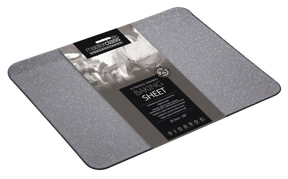 Master Class 35 x 28 cm Professional Baking Sheet, Vitreous Enamel N2 ...