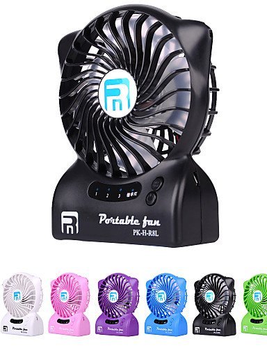 LBLI Portable Mini USB Handheld Rechargeable Fan with Mini 4400 mAh ...