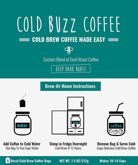 Cold Buzz Coffee (Medium) - Cold Brew Iced Coffee Packs N13 free image ...