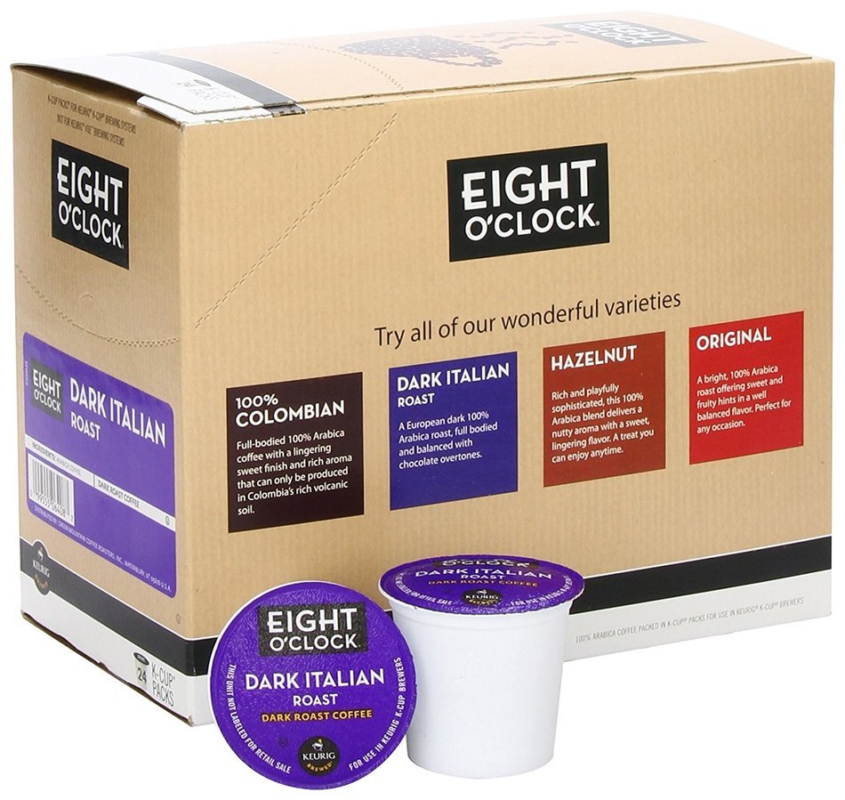 Eight O'Clock Coffee Dark Italian Roast K-Cups, 24-Count (Pack of 2) N8 ...