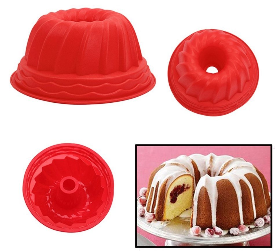 Beauty Clubs Bakeware Tray Mould Tool Swirl Bundt Ring Cake Bread ...