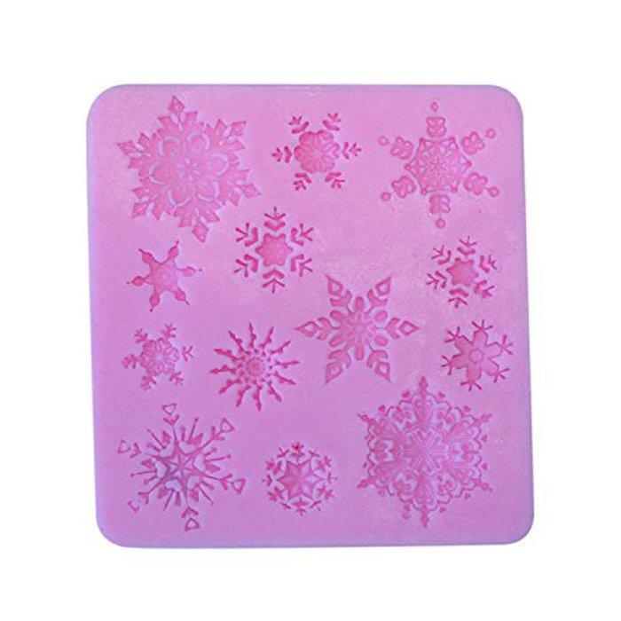 Witkey Snowflake Shaped Non Stick Ice Cube Tray Chocolate Molds Candy ...