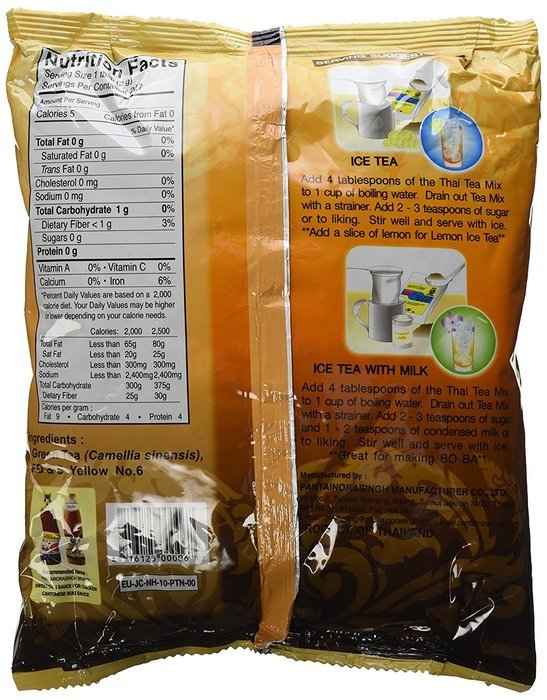 Pantainorasingh Thai Tea Mix, 16-Ounce Bags (Pack of 4) N3 free image ...