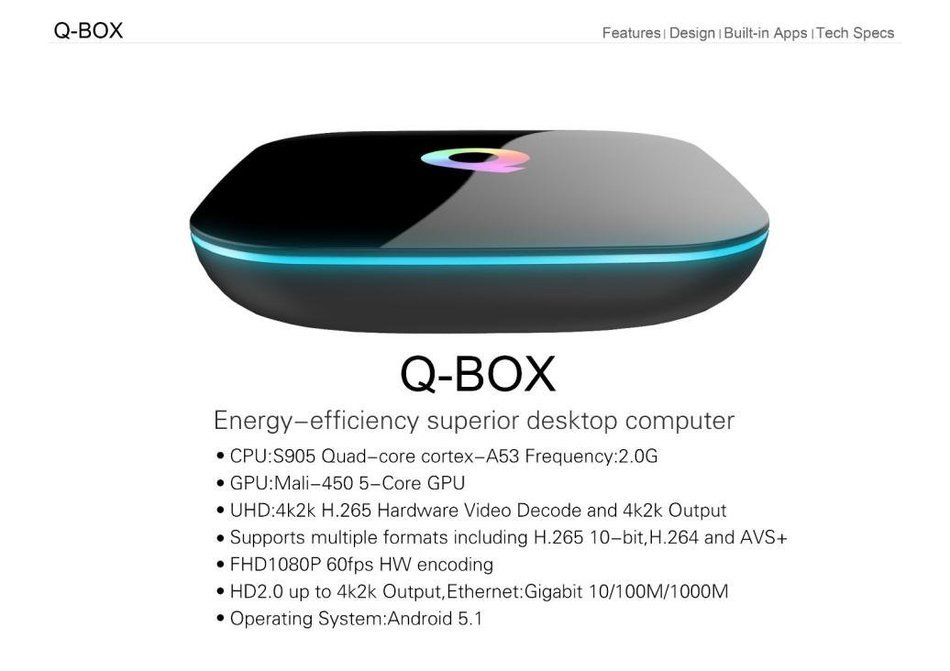 ODGear Q-BOX (2G+16G) S905 Android 5.1 TV BOX N6 free image download