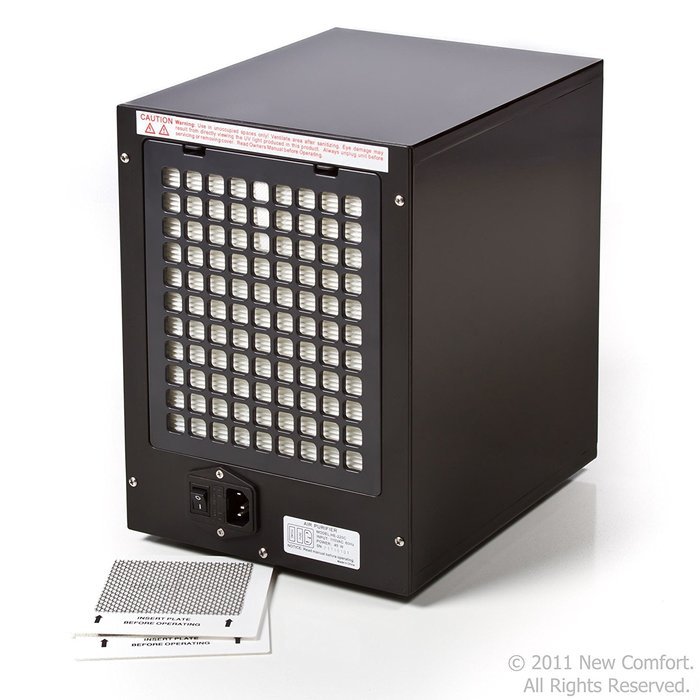 New Comfort Ionic Black Ozone Air Purifier Odor Remover Ionizer Cleans ...