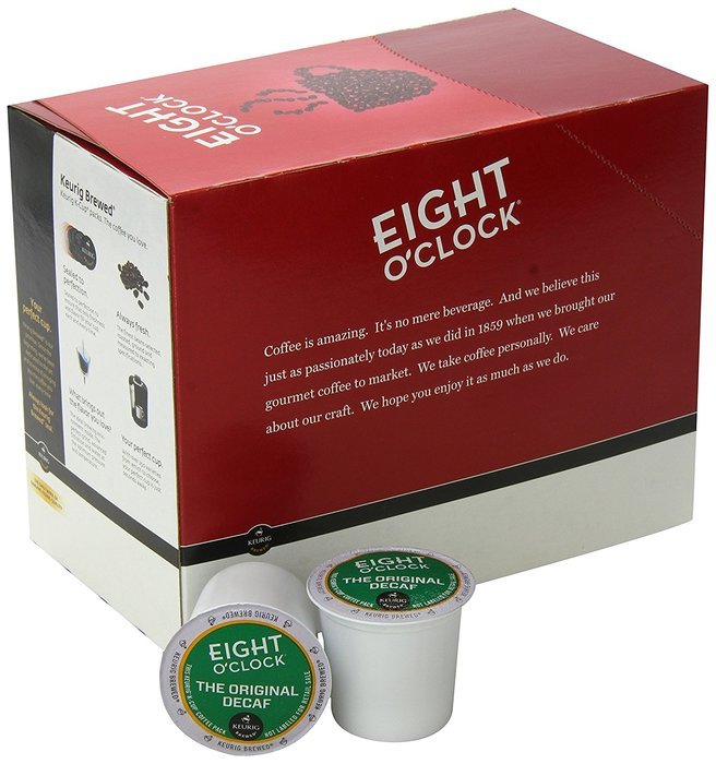 Eight O Clock Coffee Decaffeinated K-Cup Portion Pack for Keurig ...