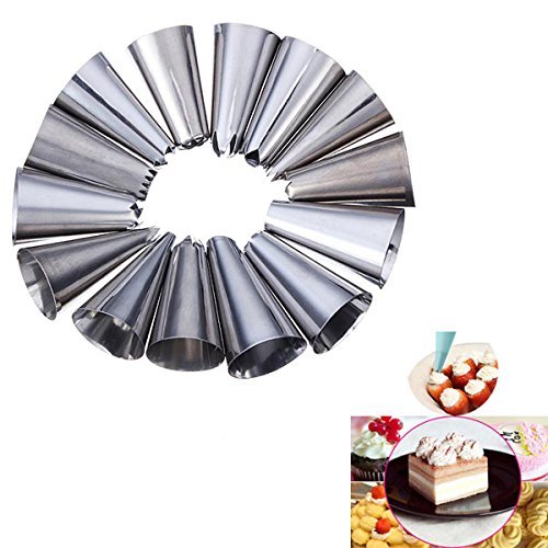"14 Styles Pastry Tube Cookie Cutters Pastry Tips Set Cake Decoration ...