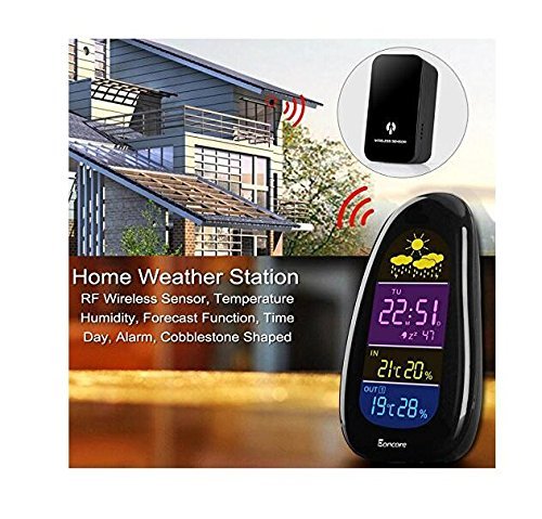 Camonity Cobblestone Shaped Forecast RF Remote Wireless Weather Station ...