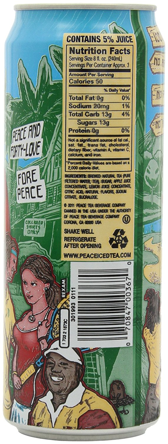Peace Tea, Caddy Shack Tea + Lemonade, 23 Ounce (Pack of 12) N12 free ...
