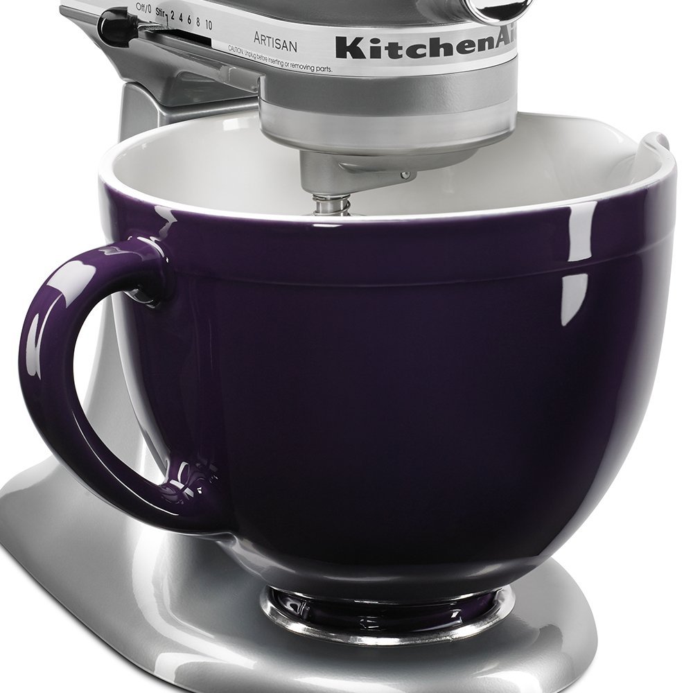 KitchenAid KSMCB5LW 5-Qt. Tilt-Head Ceramic Bowl - White Chocolate N4 ...