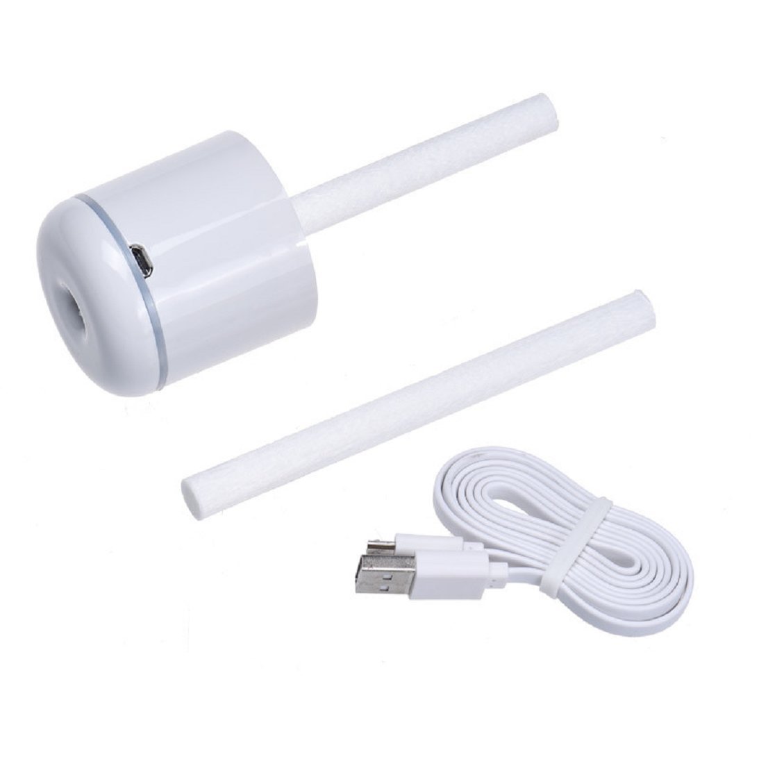 Sunward Fashion Portable USB Mini Water Bottle Caps Humidifier Mist Maker (White) N12 free image ...