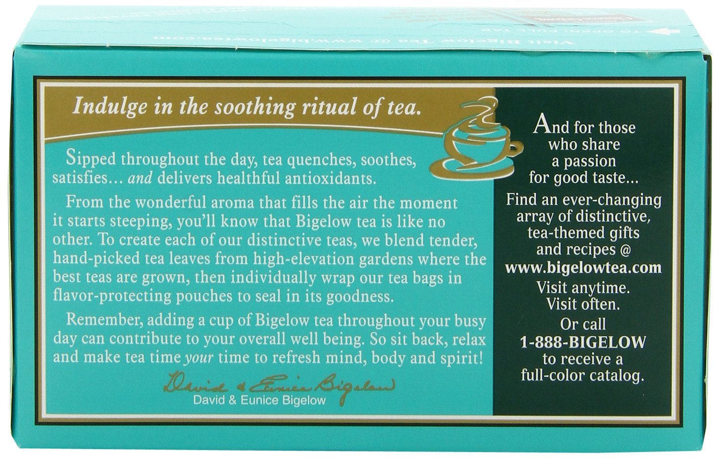 Bigelow Chinese Oolong Tea, 20-Count Boxes (Pack of 6) N2 free image ...