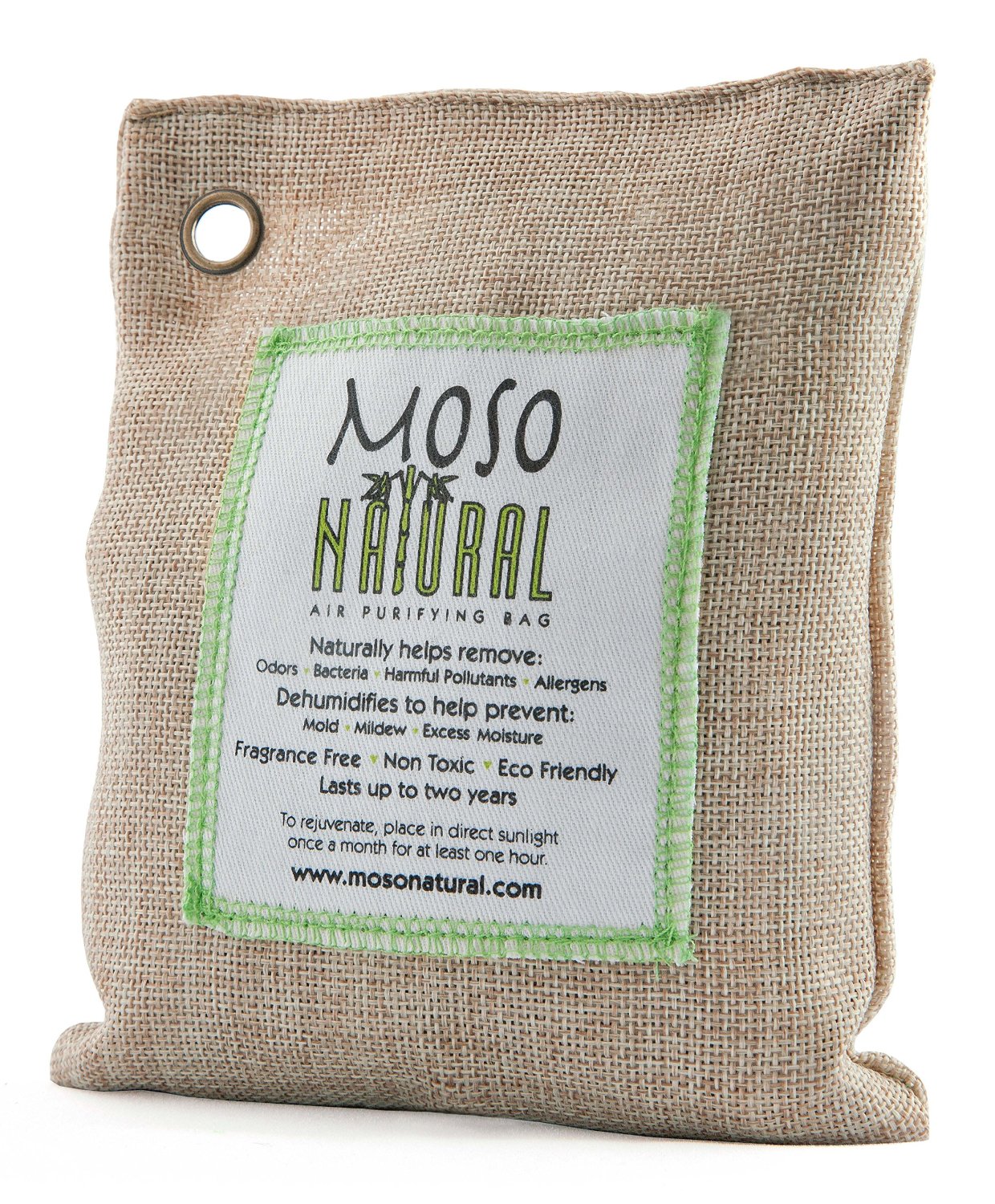 Moso Natural 200gm Air Purifying Bag, Natural, 4-Pack N7 free image ...