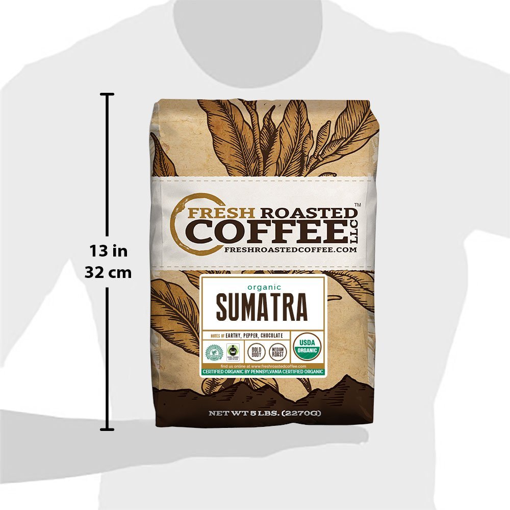 OFT Sumatra Coffee, Whole Bean, Fresh Roasted Coffee LLC (2 Lb.) free ...