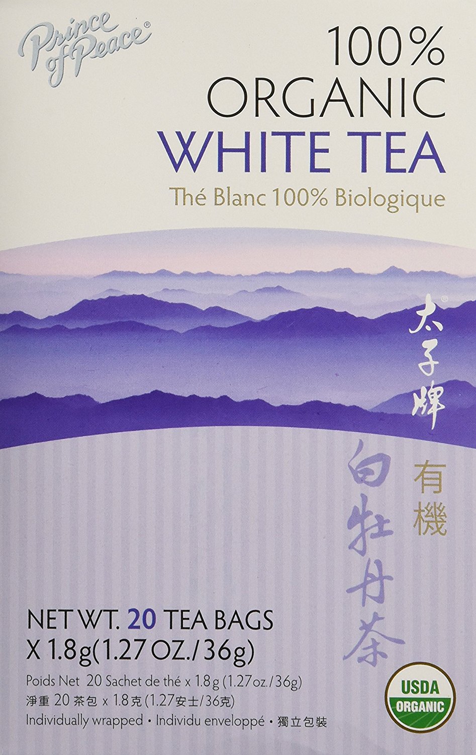 Prince of Peace Organic White Tea 100 Count, 6.35oz free image download