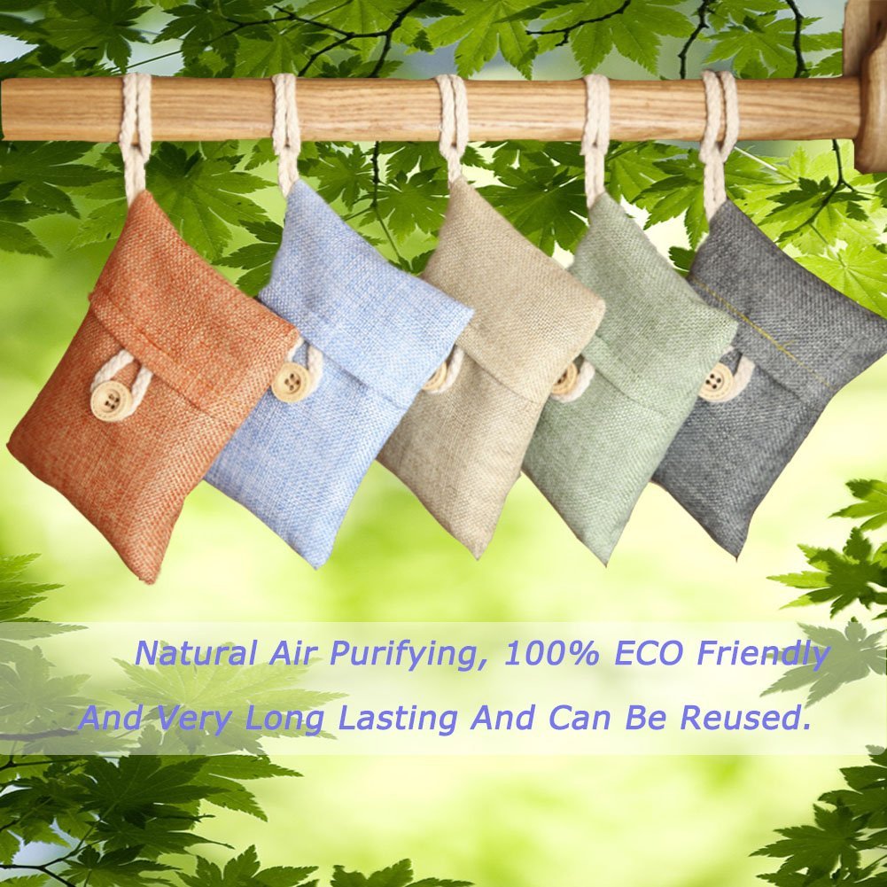 PurryRing Natural Air Purifying Bamboo Charcoal Deodorizer Bag - Most ...