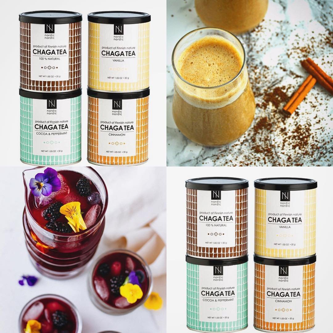 NordicNordic Chaga Mushroom Tea, Wild Grown, Product of Finland ...