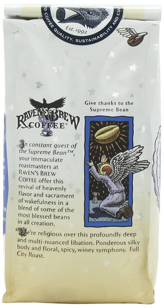 Raven's Brew Whole Bean Resurrection Blend,Full City Roast 12-Ounce ...